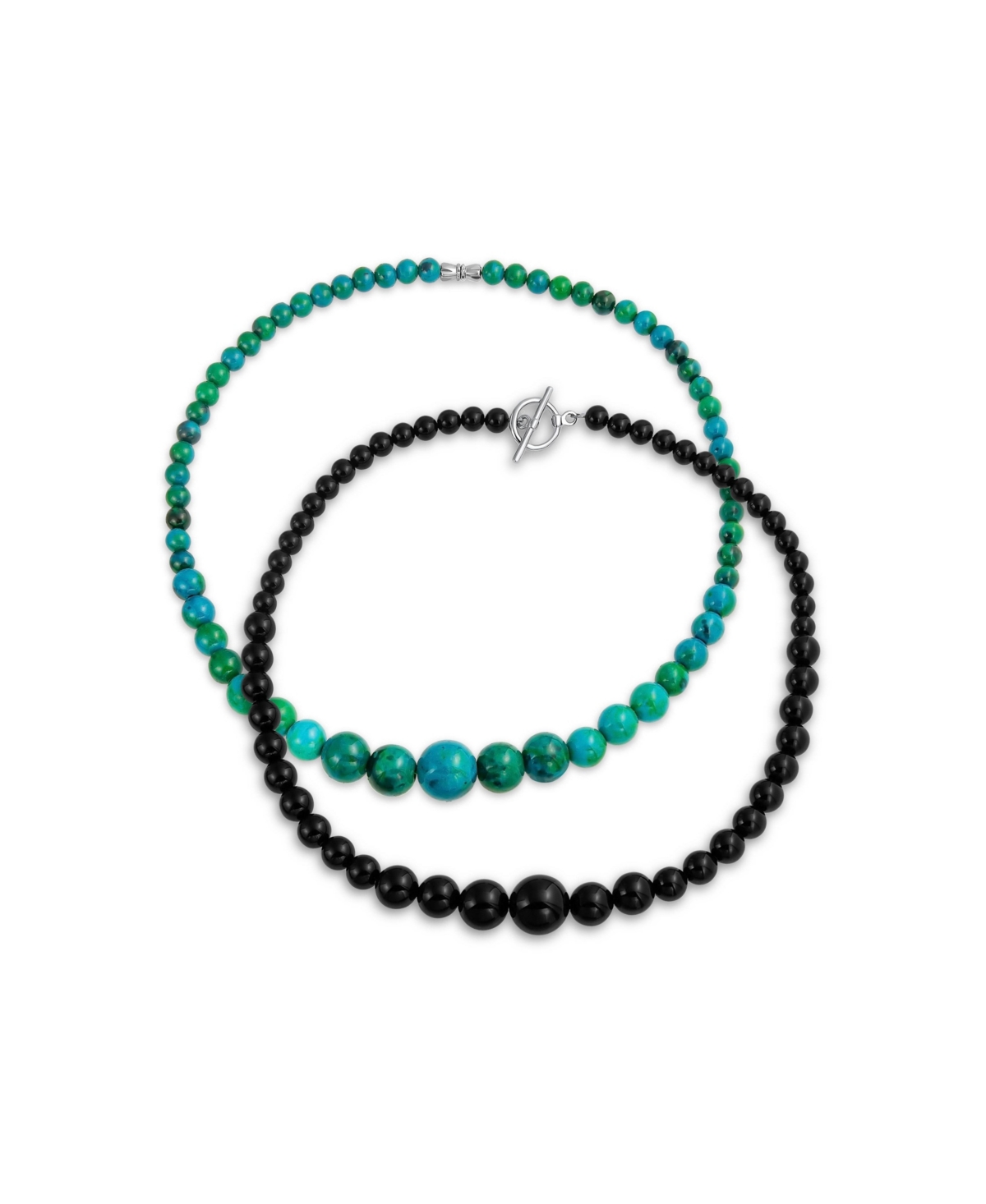 Click here for Bling Jewelry Set of 2 Graduated Natural Blue Turq... prices
