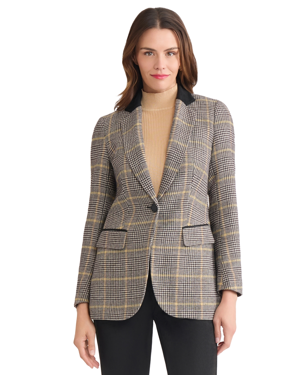 Click here for Jones New York Womens One-Button Notch Collar Jack... prices