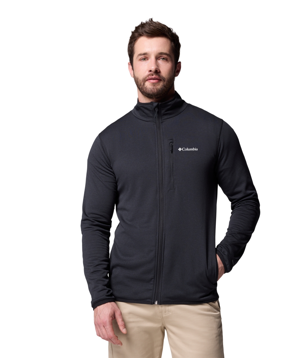 Click here for Columbia Mens Essential Hike Grid Fleece Full Zip... prices