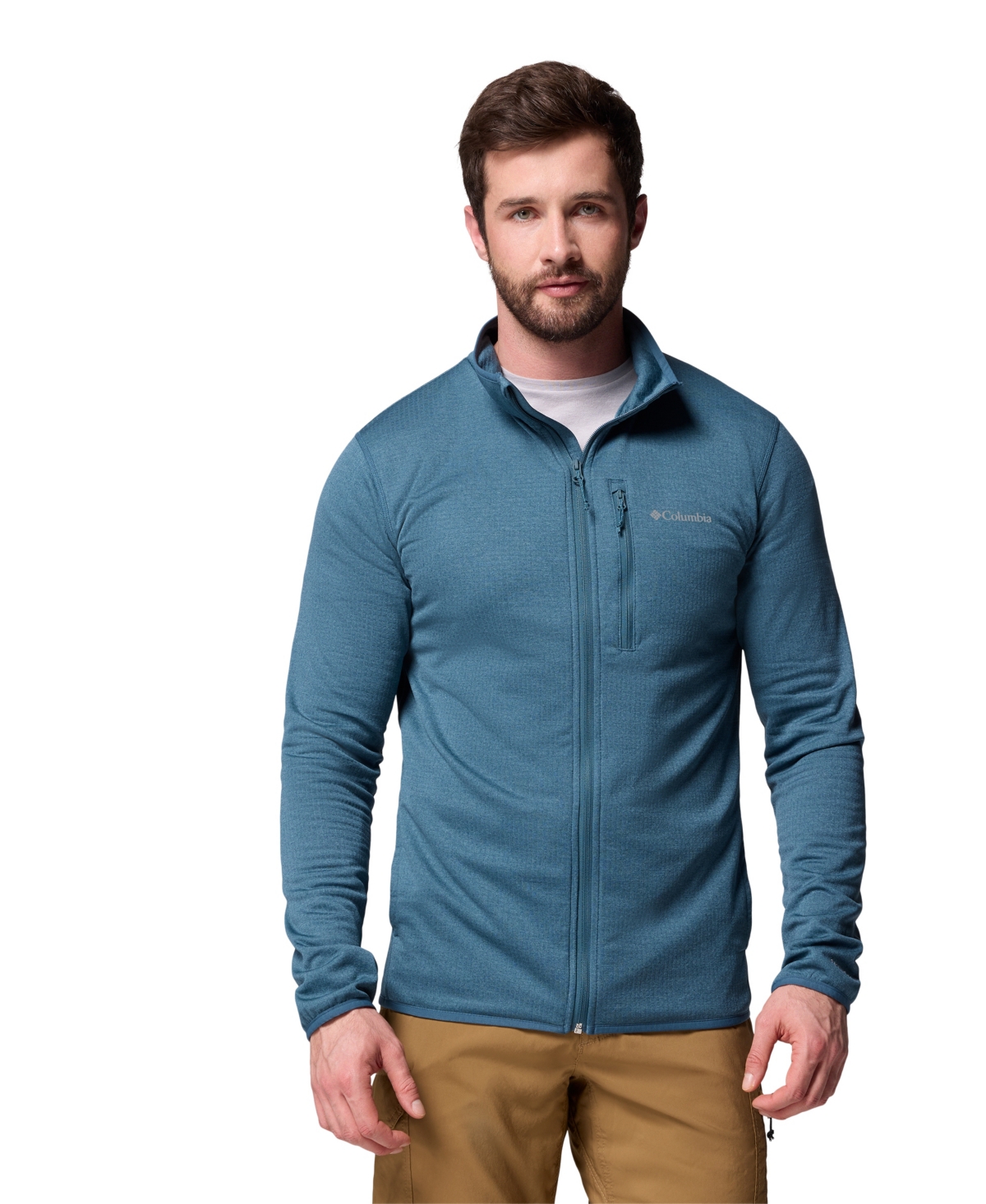 Click here for Columbia Mens Essential Hike Grid Fleece Full Zip... prices