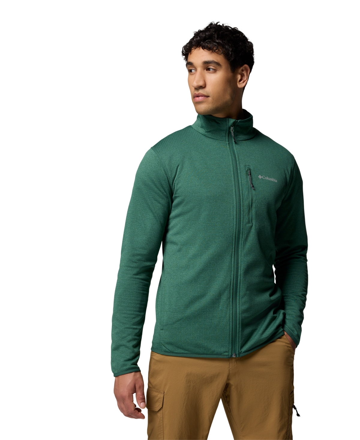 Click here for Columbia Mens Essential Hike Grid Fleece Full Zip... prices