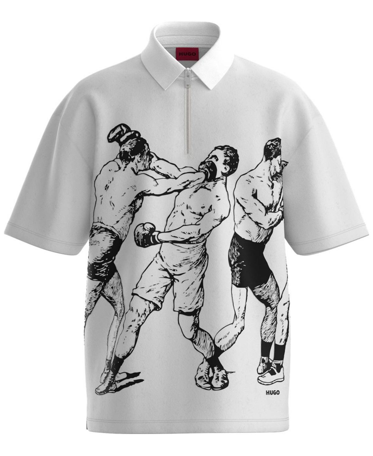 Click here for Hugo Boss Mens Duboxie Relaxed Fit Short Sleeve Qu... prices