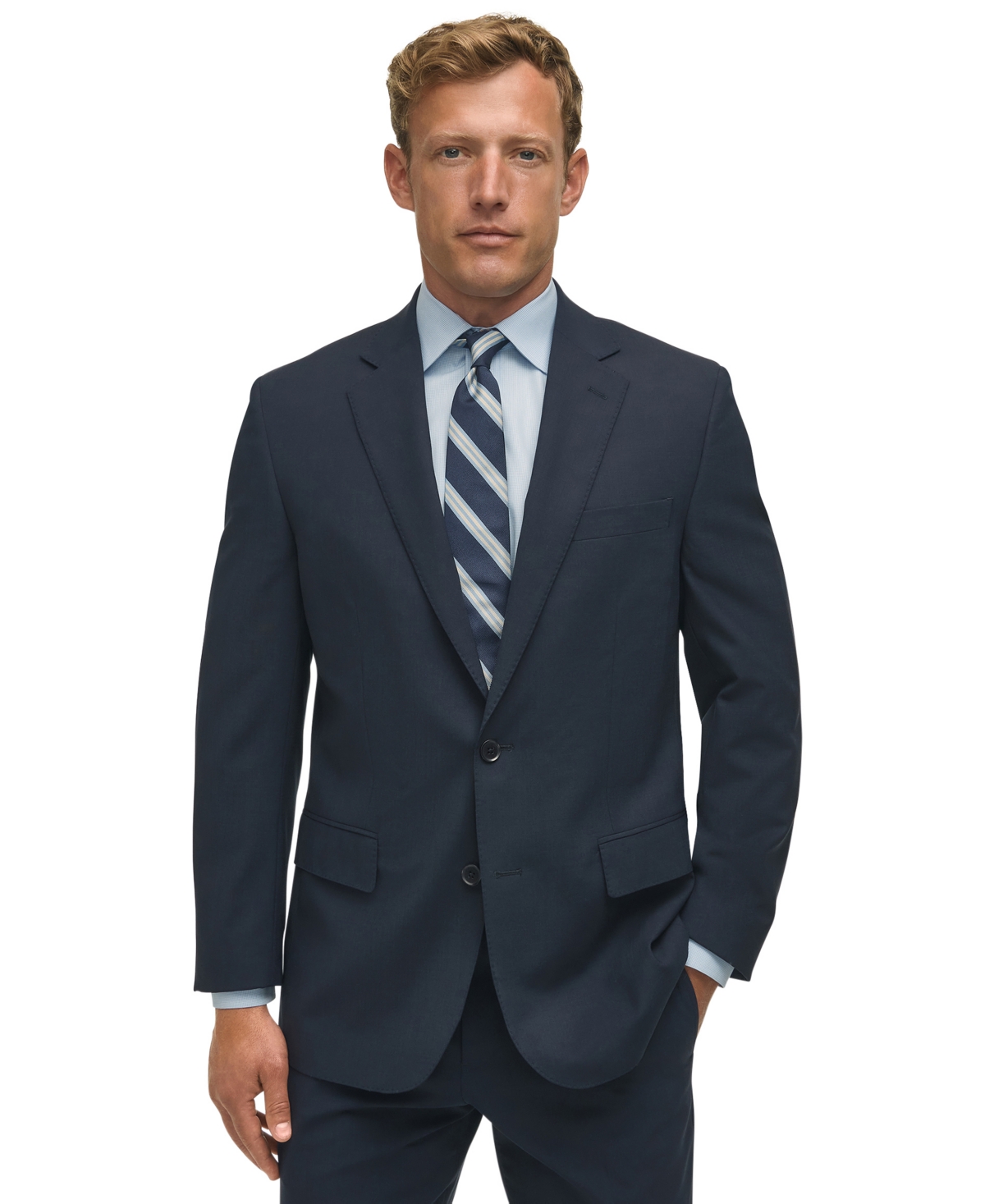 Click here for B by B by Brooks Brothers Mens Classic-Fit Stretch... prices