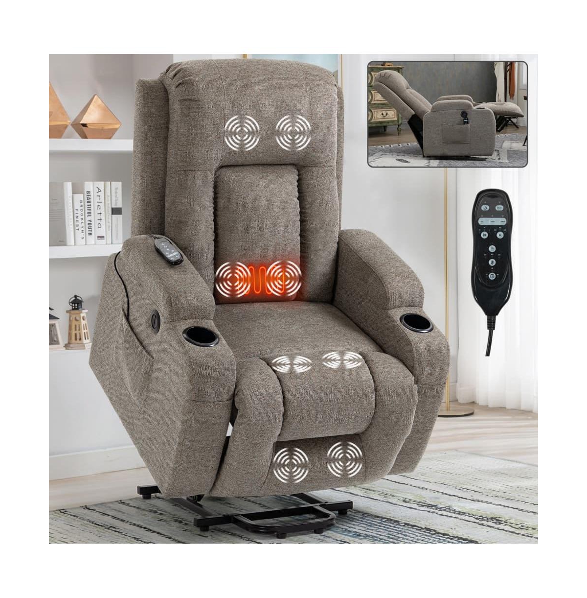 Click here for Power Lift Recliner Chair with Heat & Massage  Usb... prices