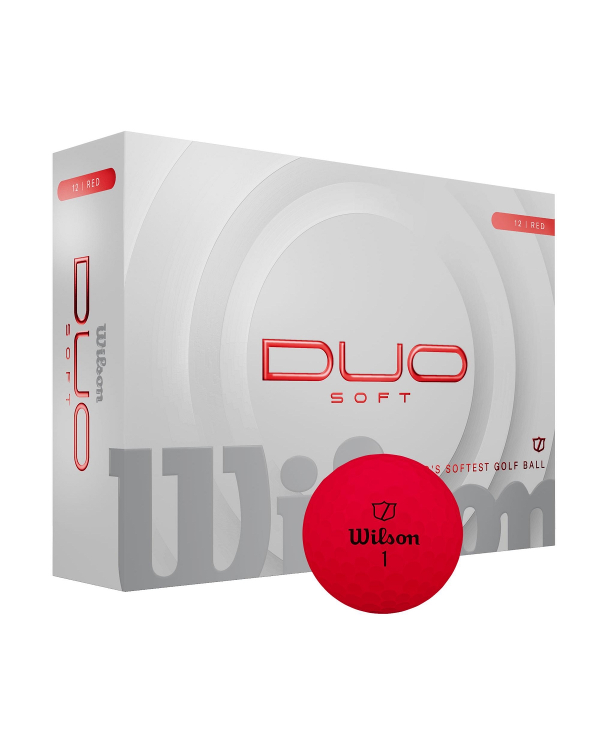 Click here for Wilson Duo Soft Golf Balls - Dozen - Red prices