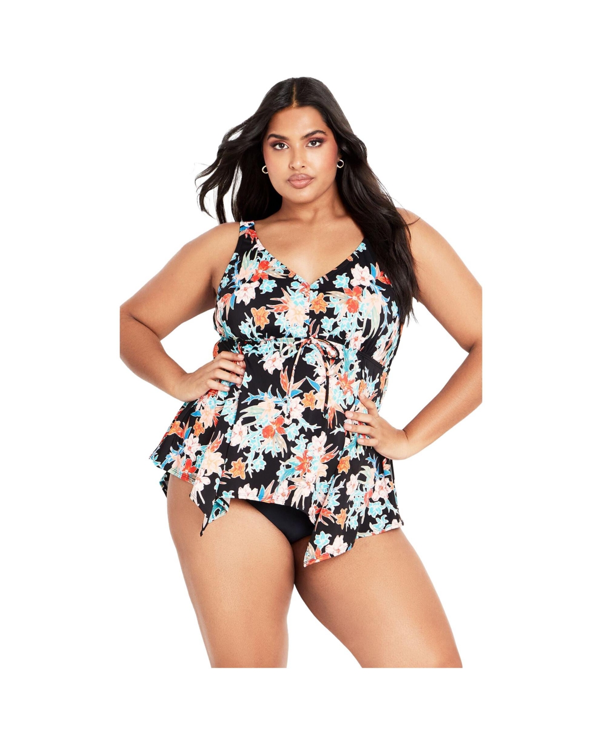 Click here for Avenue Womens Plus Size Sharkbite Print Tankini To... prices