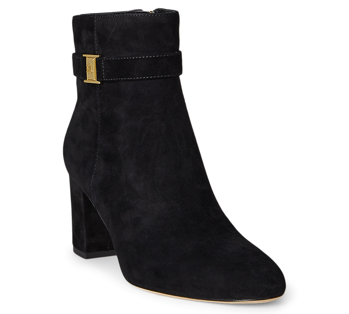 Click here for Lauren Ralph Lauren Womens Kellie Suede Heel Booti... prices