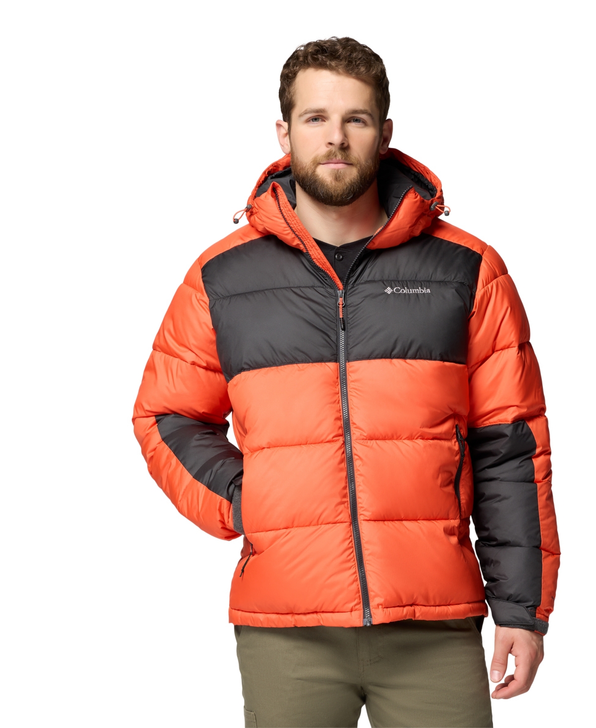 Click here for Columbia Mens Pike Lake Hooded Jacket - Zing/shark prices