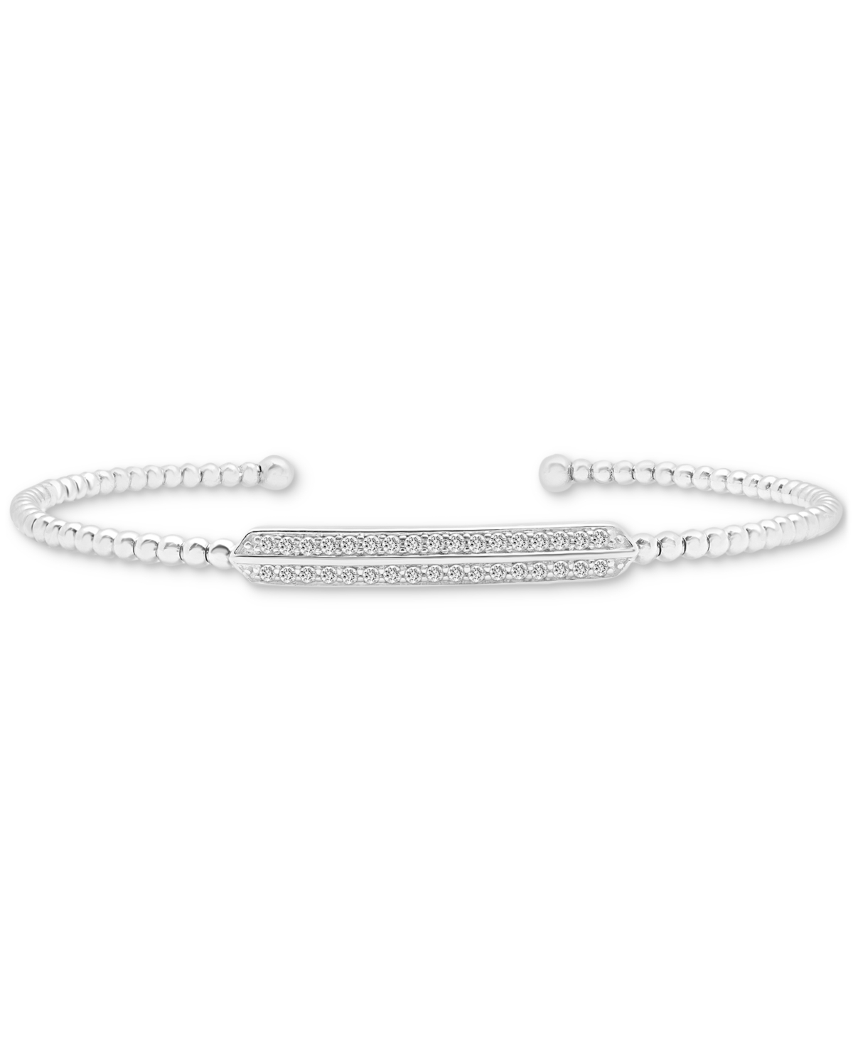 Click here for Diamond Bar Cuff Bangle Bracelet (1/5 ct. t.w.) in... prices