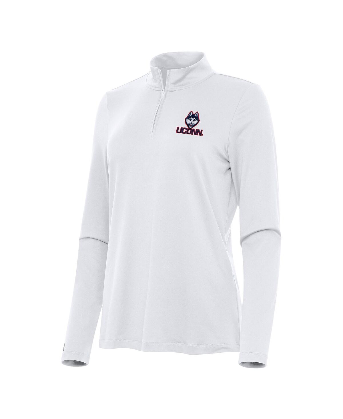 Click here for Antigua Womens White UConn Huskies Reprocess Quart... prices