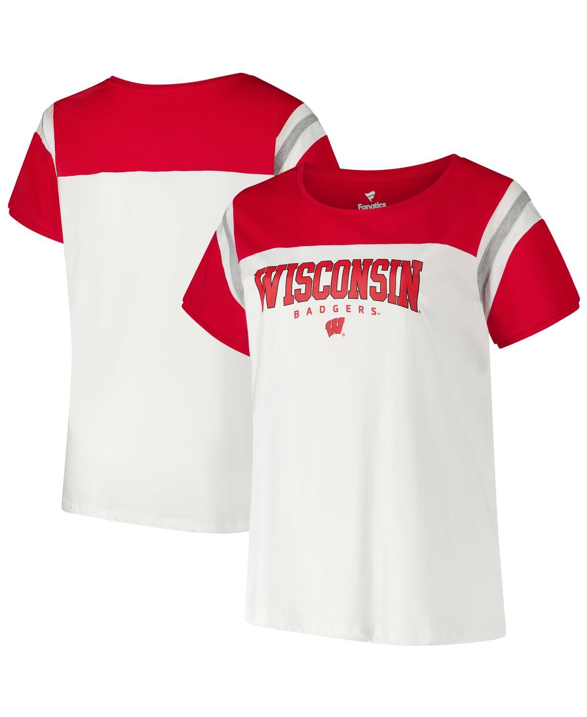 Click here for Fanatics Womens White Wisconsin Badgers Plus Size... prices