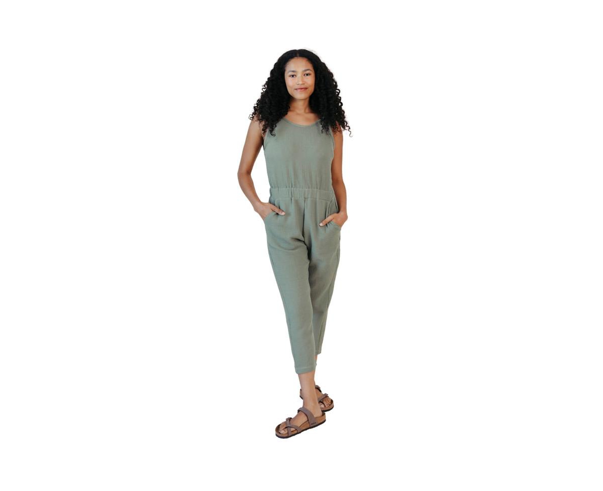Click here for Poplinen Womens Jameela Organic Cotton Jumpsuit -... prices
