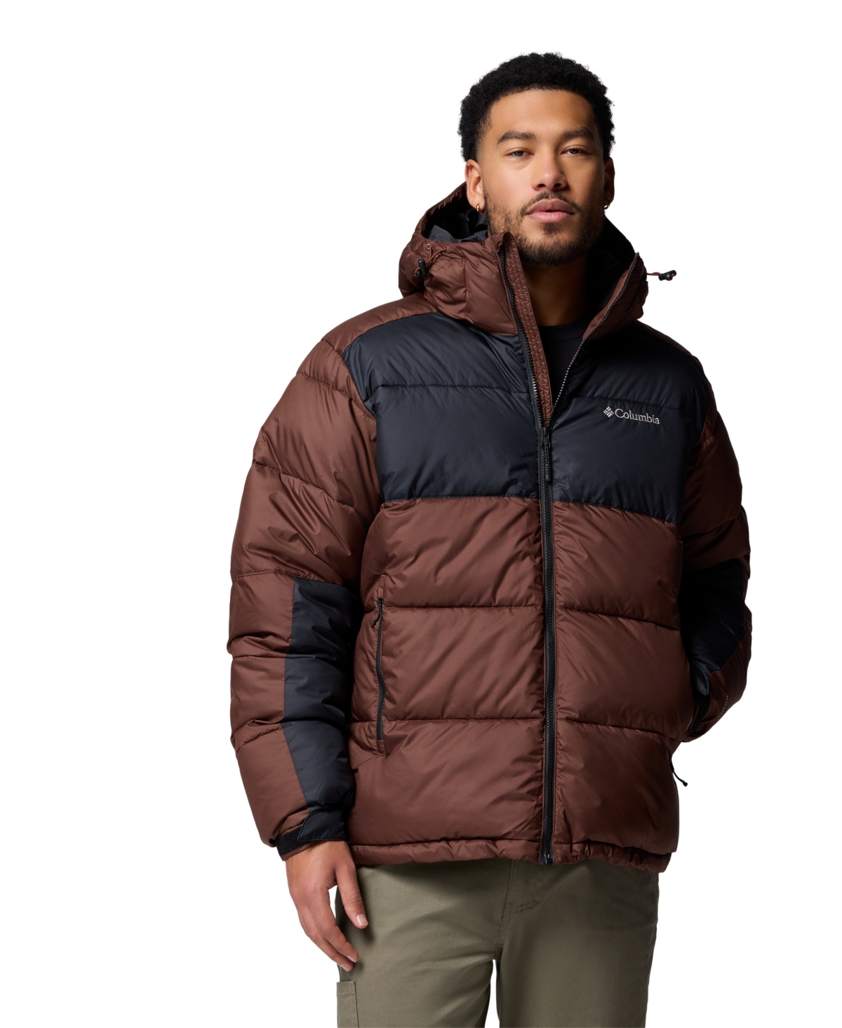 Click here for Columbia Mens Pike Lake Hooded Jacket - Tobacco/bl... prices