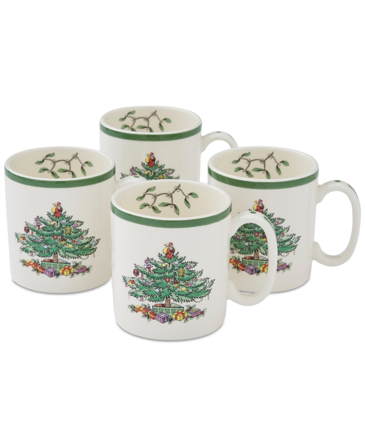 Click here for Spode Christmas Tree Mugs  Set of 4 - Green prices