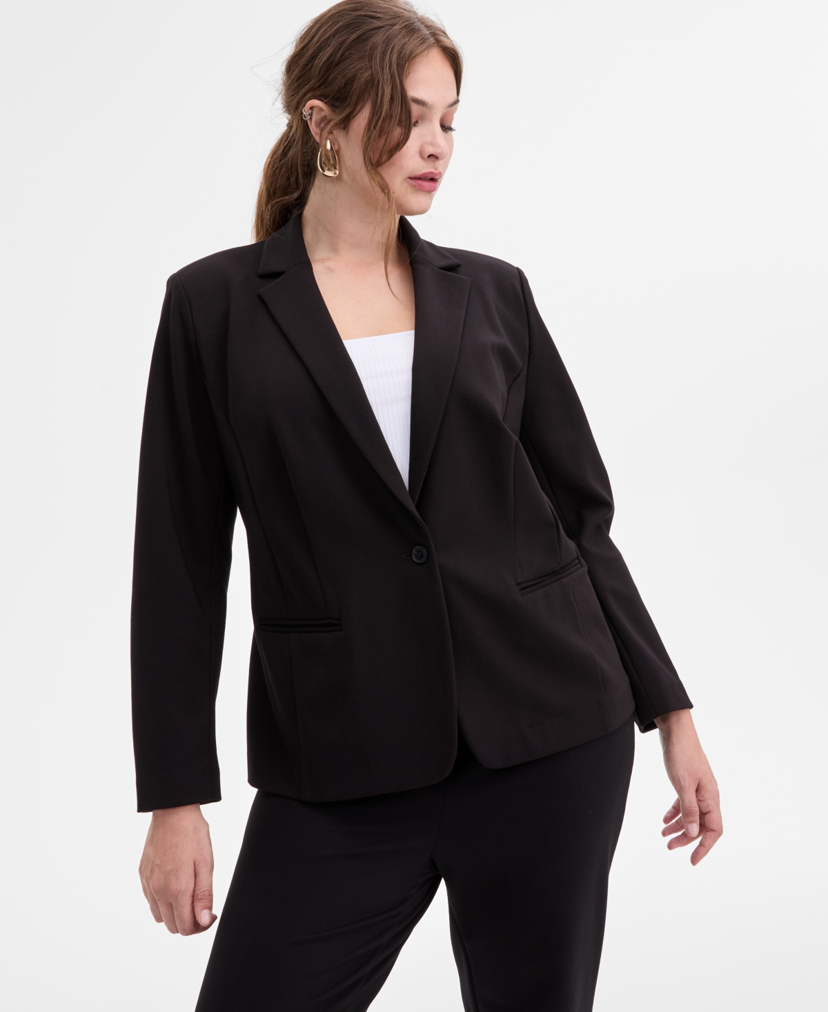 Click here for I.n.c. International Concepts Plus Size Ponte Blaz... prices