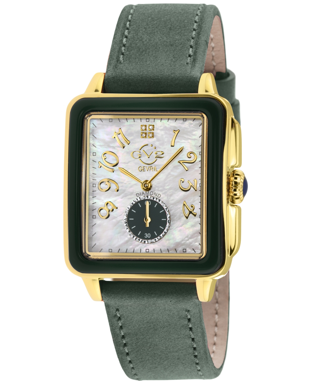 Click here for GV2 by Gevril Womens Bari Diva Iron Green Leather... prices