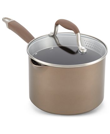 Anolon Advanced Bronze Hard Anodized 3-Qt. Saucepan with Lid, Created ...