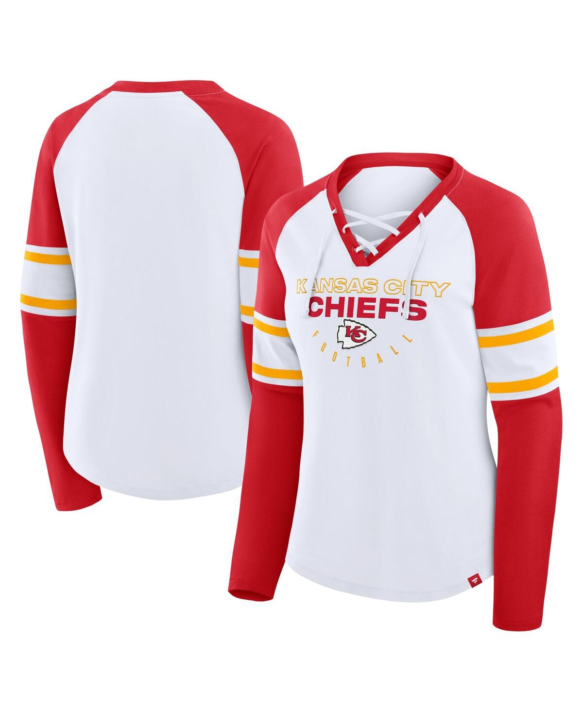 Click here for Fanatics Womens White/Red Kansas City Chiefs Redzo... prices