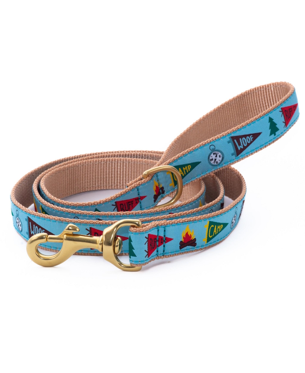 Click here for Up Country Camp Woof Dog Lead - Blue prices