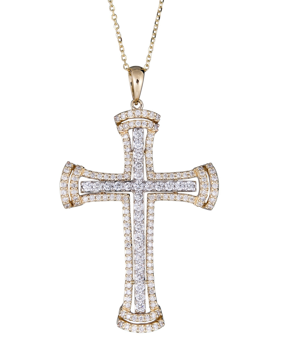 Click here for Diamond Cross Pendant Necklace (1 ct. t.w.) in 14k... prices