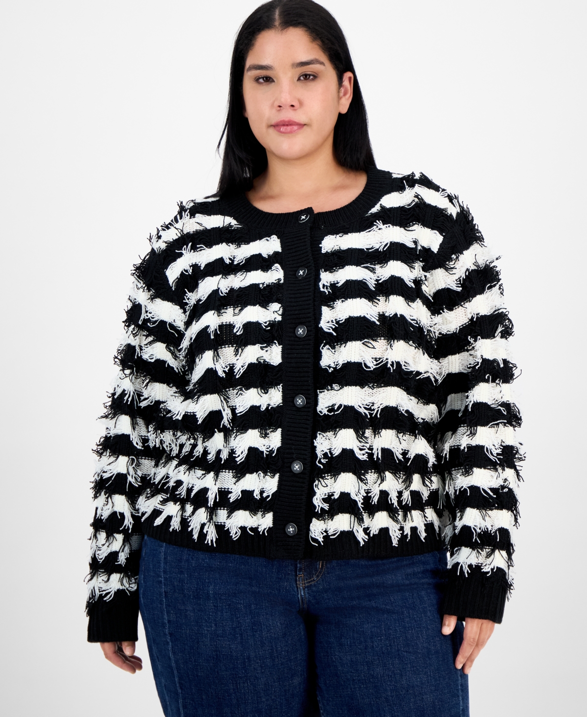 Click here for Liverpool Los Angeles Trendy Plus Stripe Fringe-Kn... prices