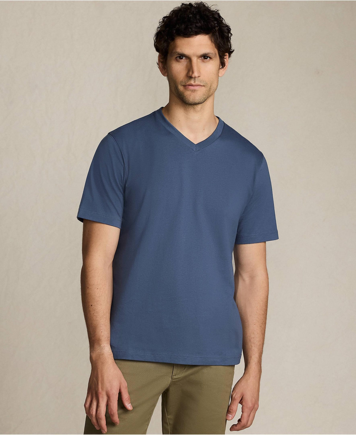 Click here for Lands End Mens Super-t Short Sleeve V-Neck T-Shirt... prices