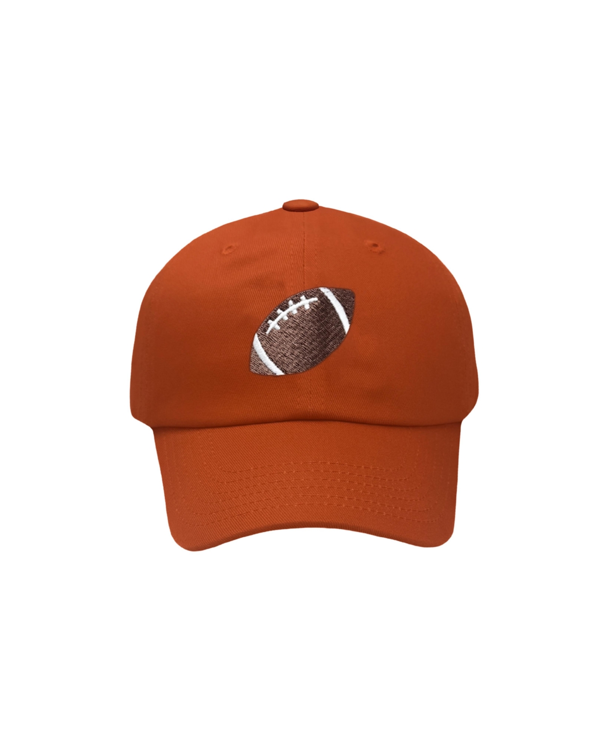 Click here for Bits & Bows Boys Football Baseball Hat in Orange -... prices