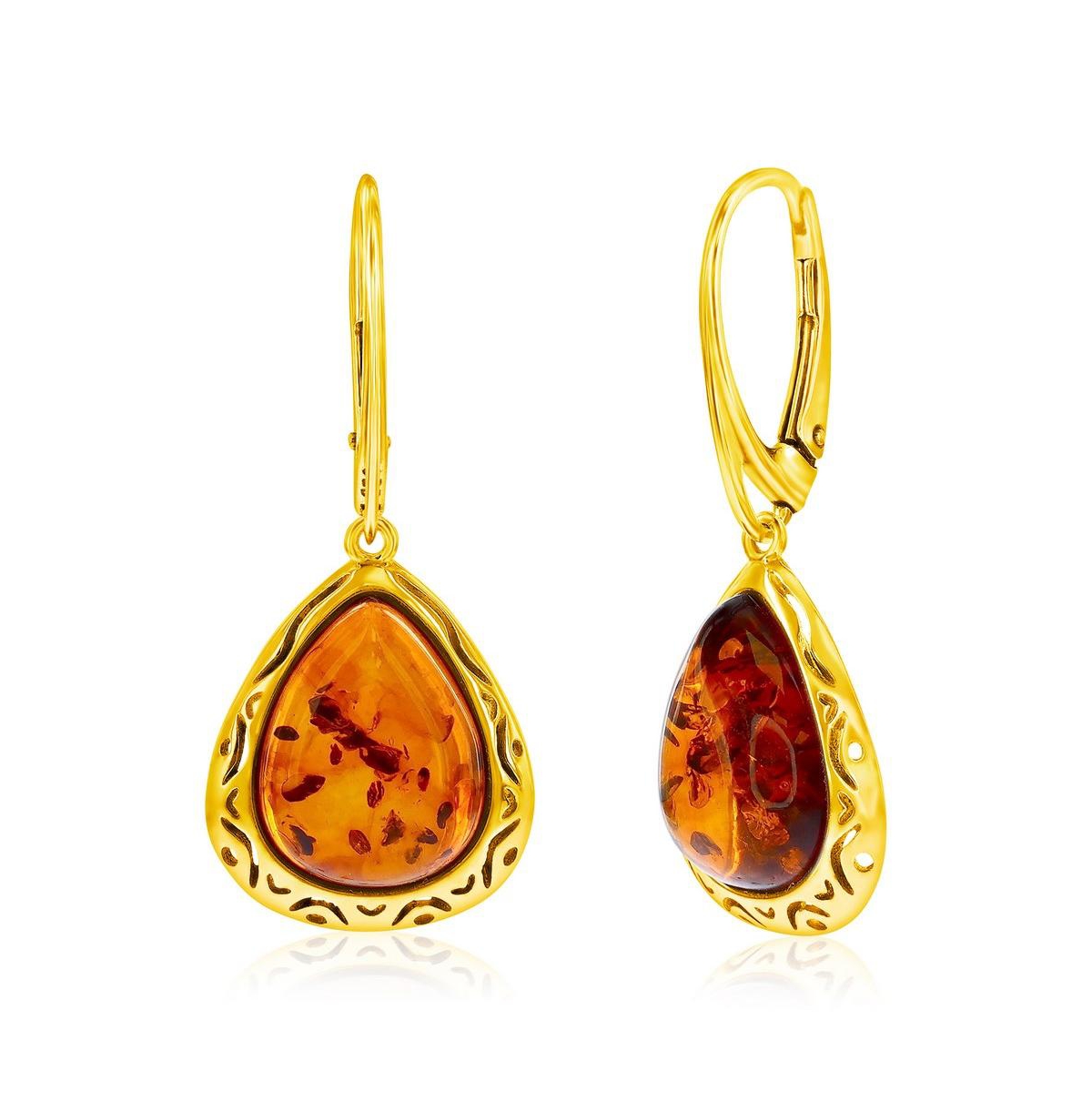 Click here for Caribbean Treasures Sterling Silver  Triangle Ambe... prices