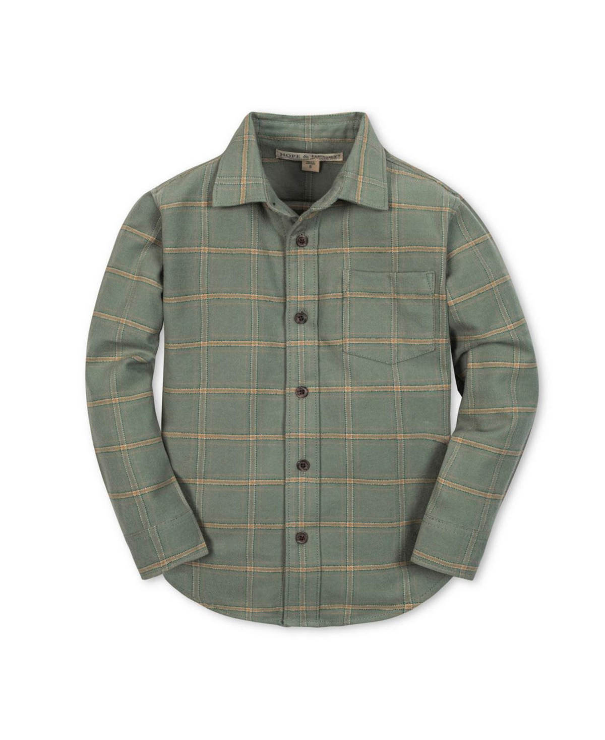 Click here for Hope & Henry Boys Long Sleeve Flannel Button Down... prices