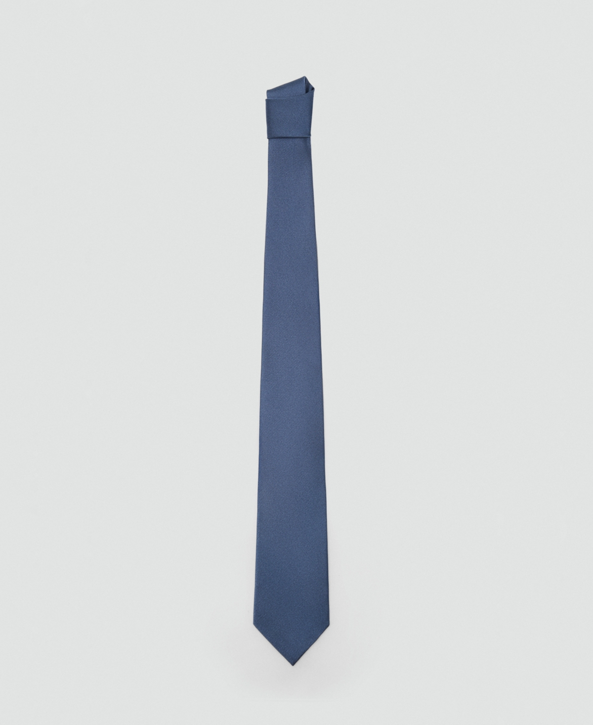 Click here for Mango Mens Plain Silk Tie - Sky Blue prices