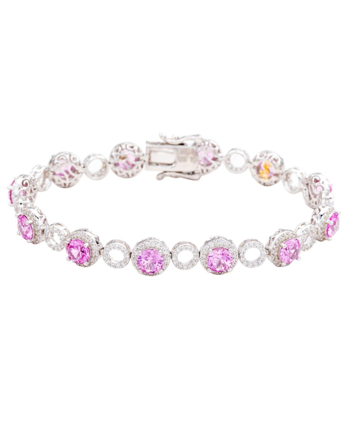 Click here for Suzy Levian Sterling Silver Sapphire & Created Whi... prices