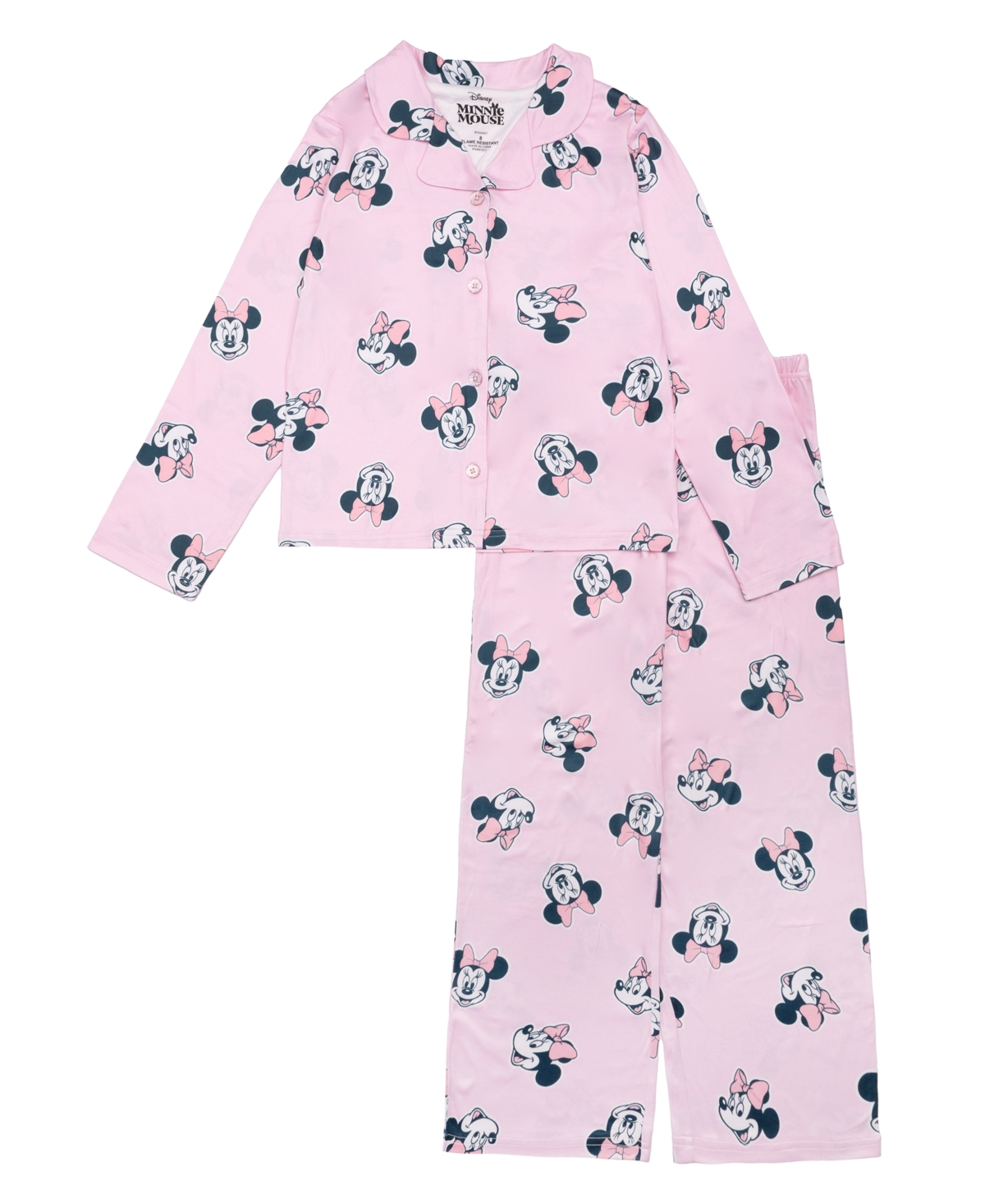 Click here for Ame Big Girls Minnie Mouse Button Down Pajama Set... prices