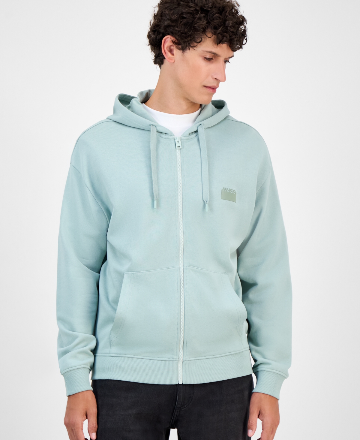 Click here for Hugo By Hugo Boss Mens Delastomer Full Zip Hoodie... prices