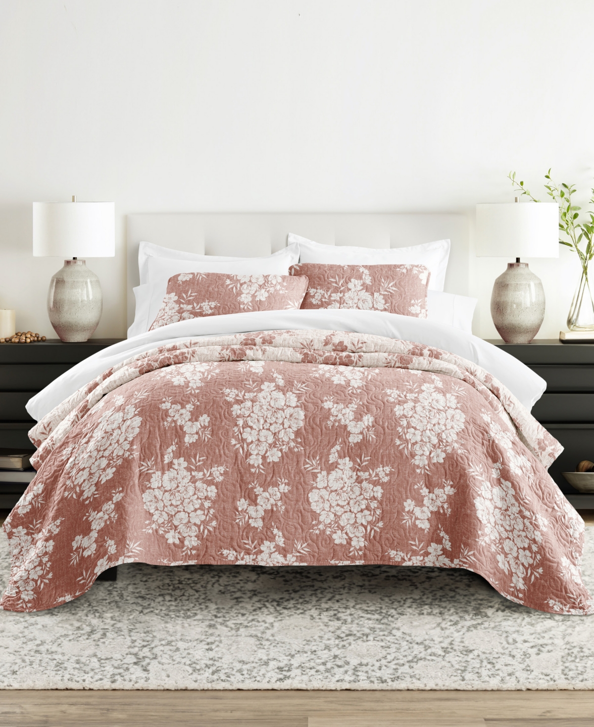 Click here for ienjoy Home Distressed Bouquet Reversible 2-Pc. Qu... prices