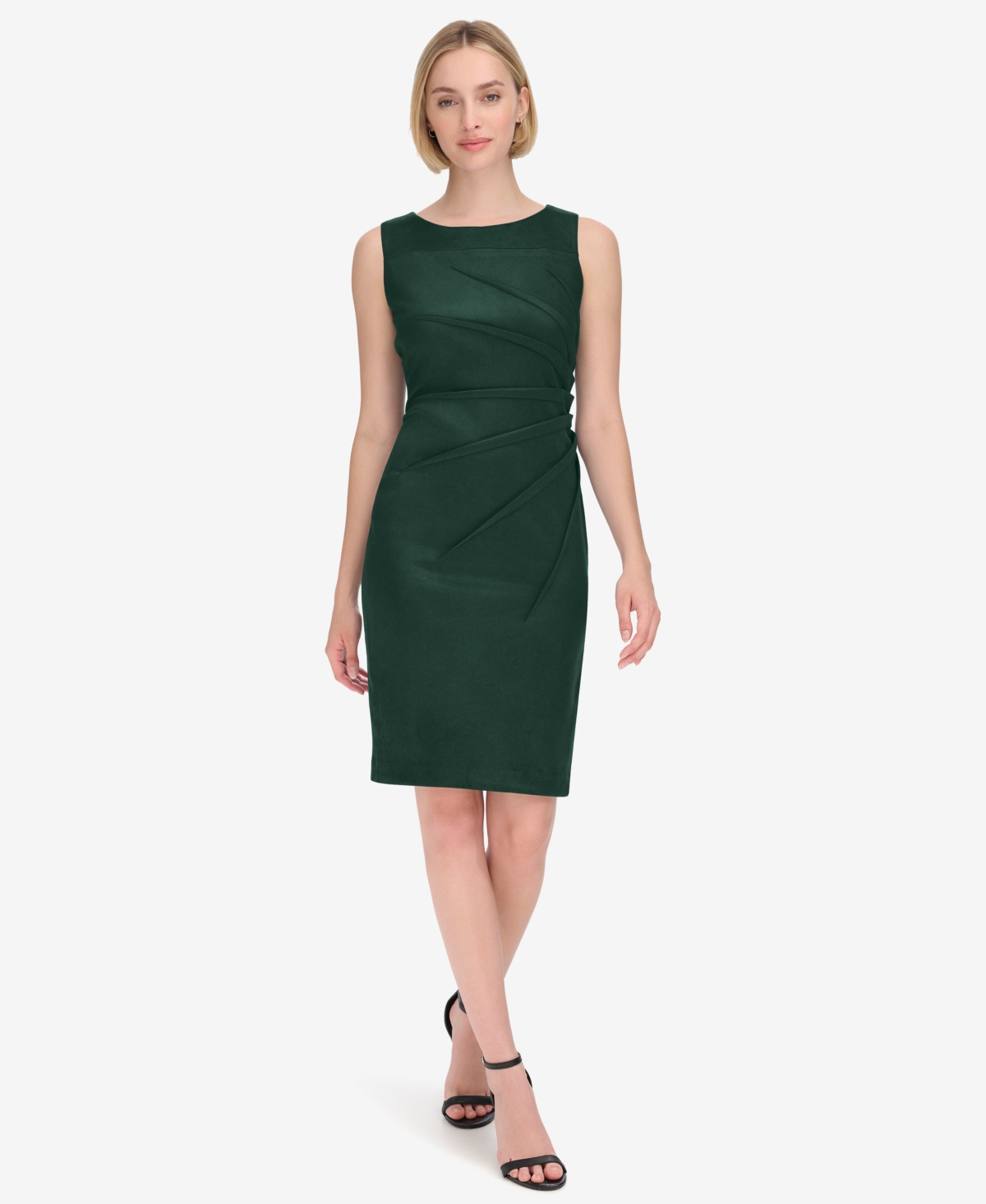 Calvin Klein Womens Starburst Sleeveless Dress - Malachite