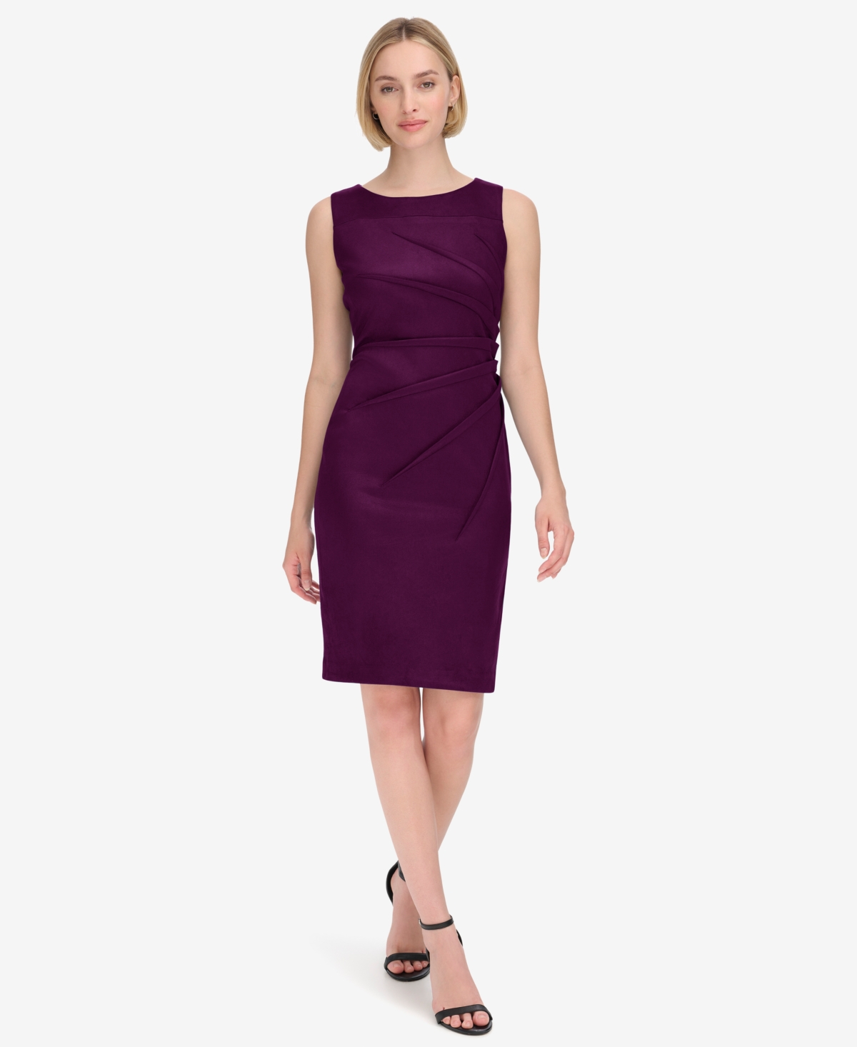 Click here for Calvin Klein Womens Starburst Sleeveless Dress - A... prices