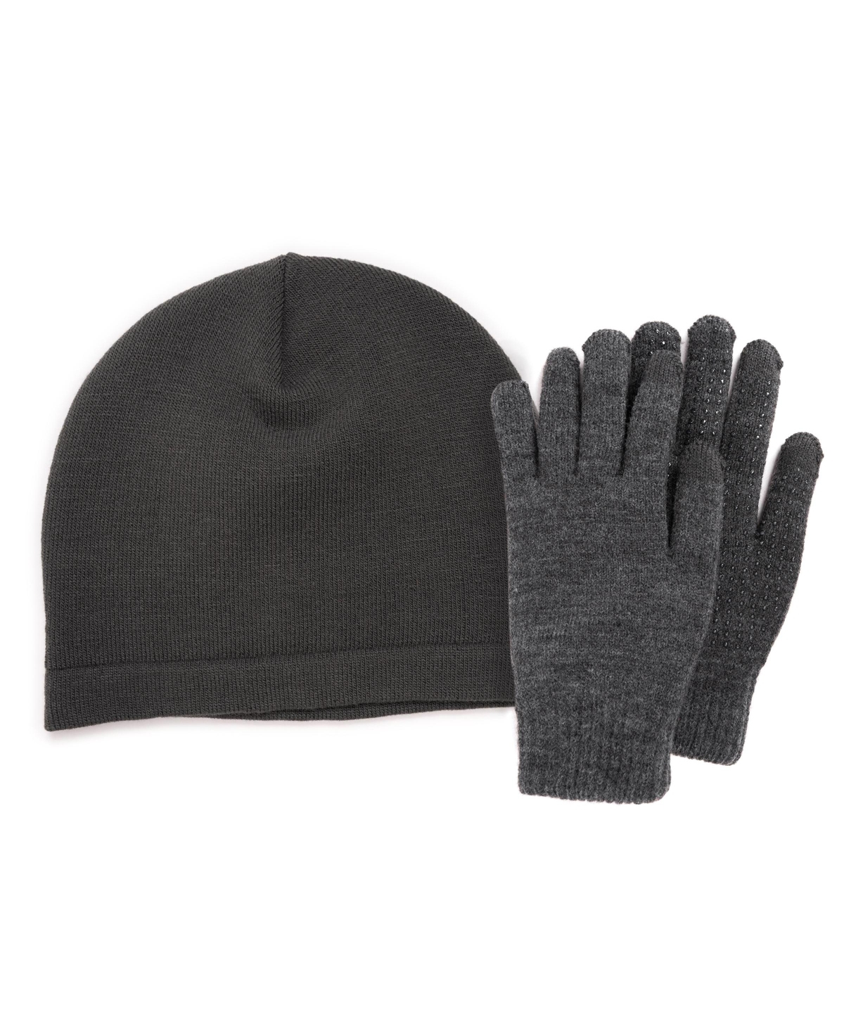 Quietwear Men Heat Retainer Beanie/Glove - Grey