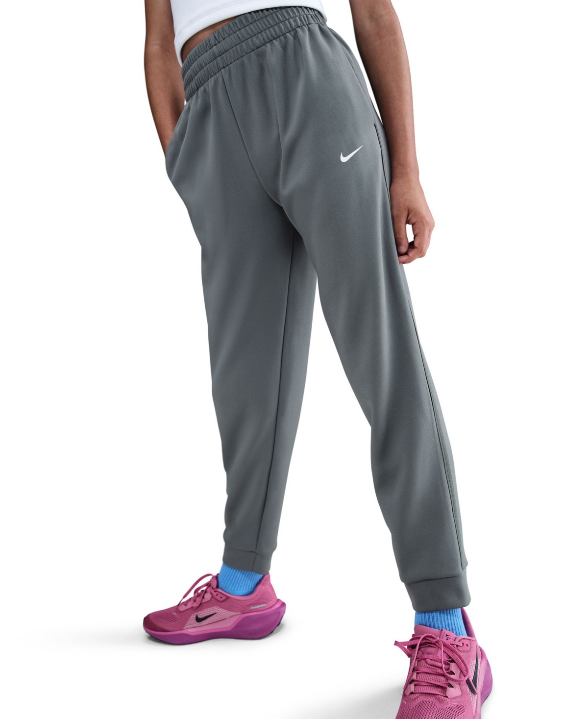 Click here for Nike Big Boys Multi Knit Pants - Smoke Gray/white prices