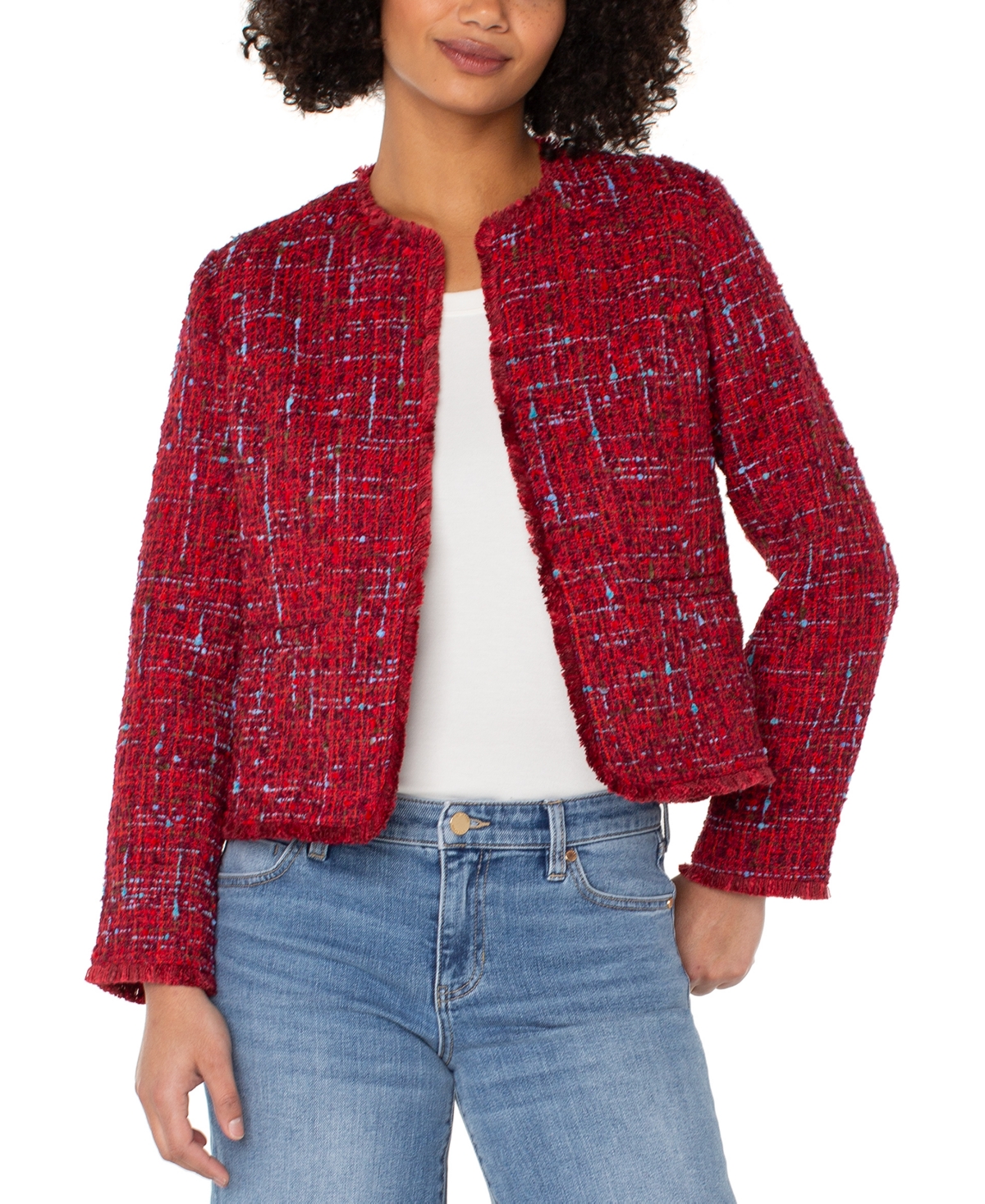 Click here for Liverpool Los Angeles Fray Edge Collarless Jacket... prices