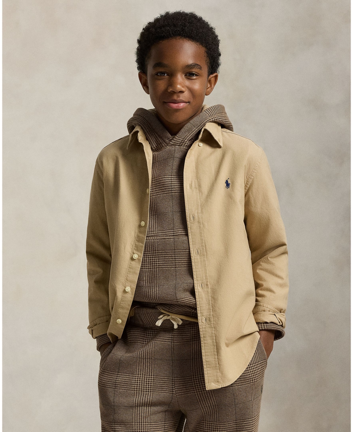 Click here for Polo Ralph Lauren Big Boys Garment-Dyed Cotton Oxf... prices