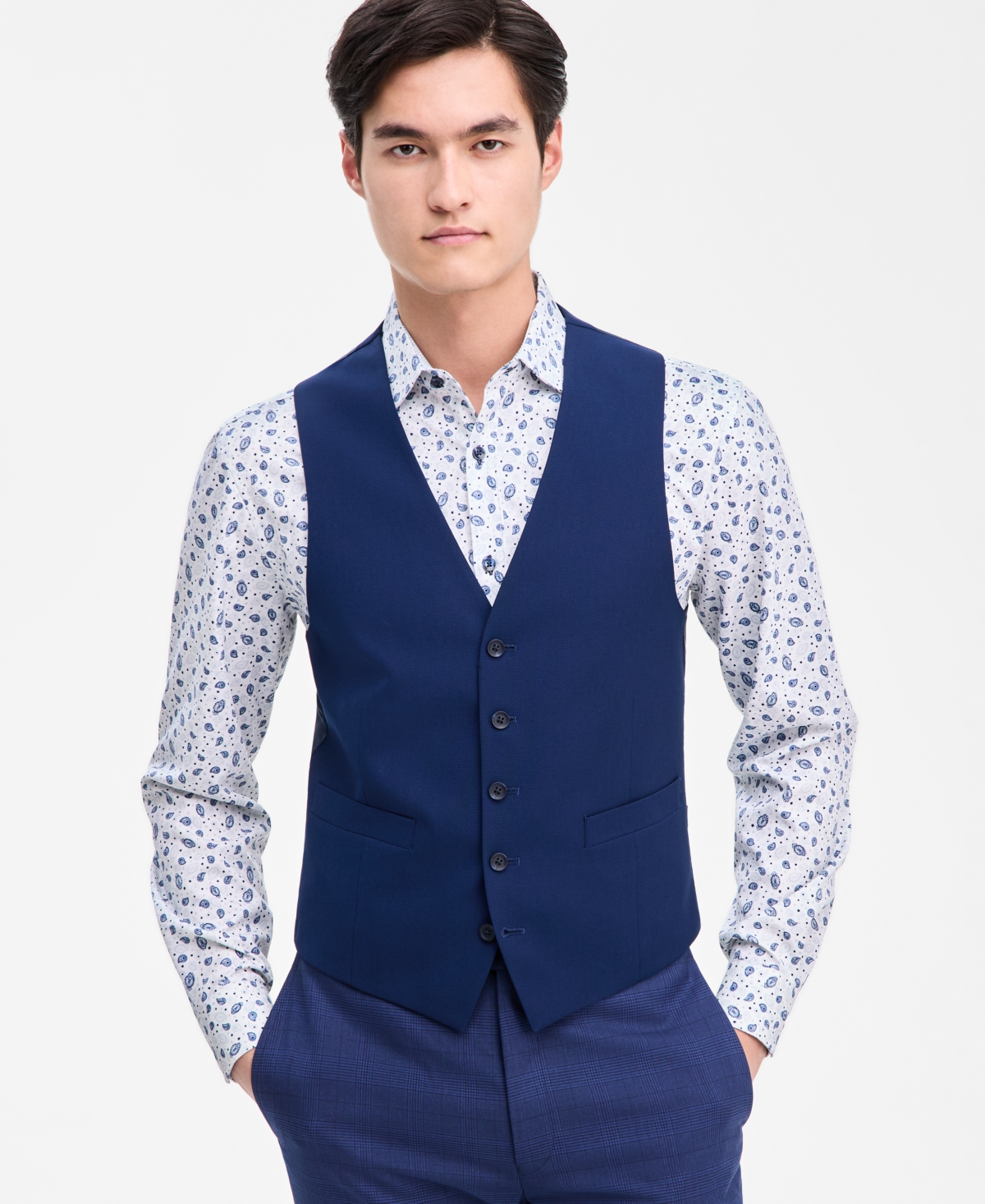 Click here for Kenneth Cole Reaction Mens Slim-Fit Techni-Cole Su... prices