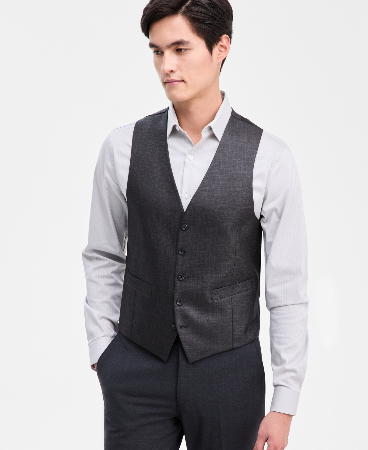 Click here for Kenneth Cole Reaction Mens Slim-Fit Techni-Cole Su... prices