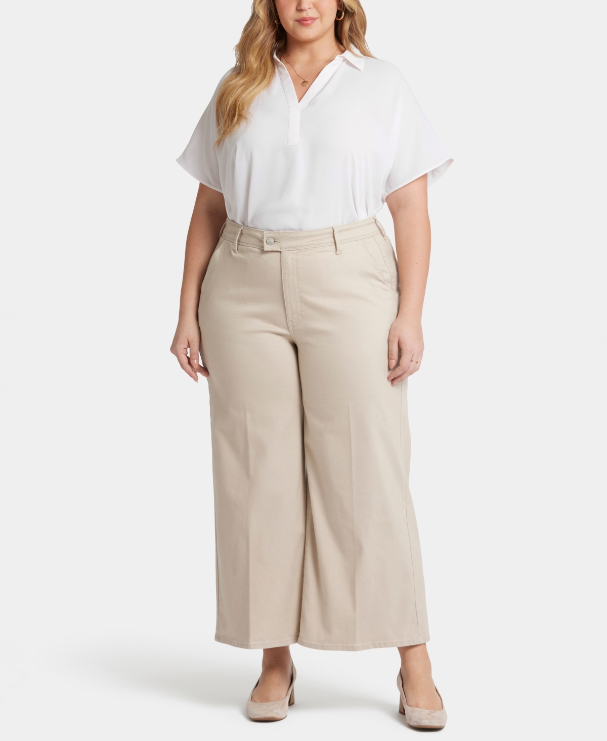 Click here for Nydj Plus Size Mona Wide Leg Trouser Ankle Jeans -... prices