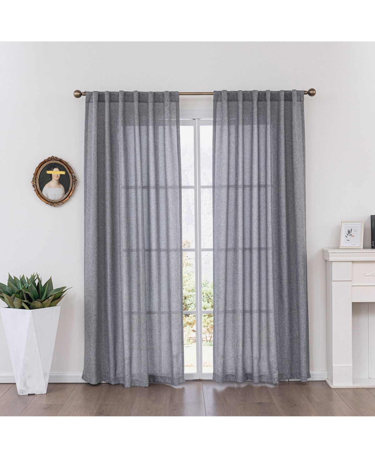 Click here for Awesome Home Faux Linen Texture Light Filtering Ba... prices