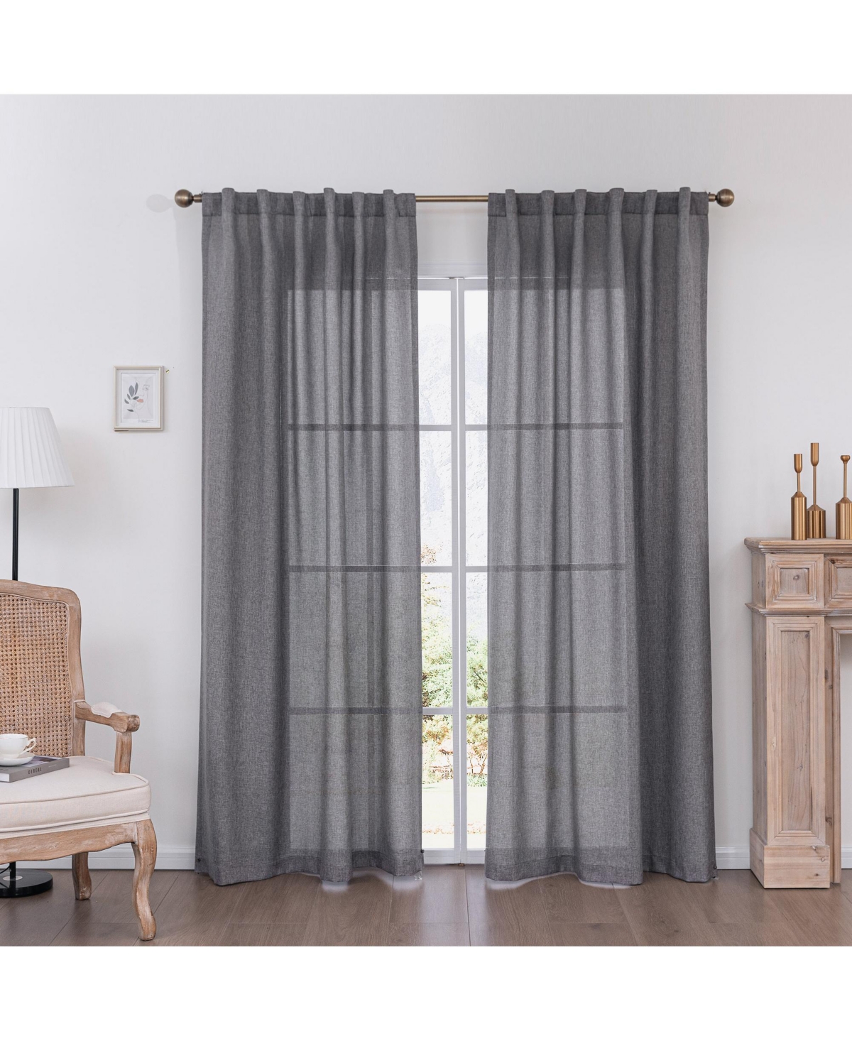 Click here for Awesome Home Faux Linen Texture Light Filtering Ba... prices