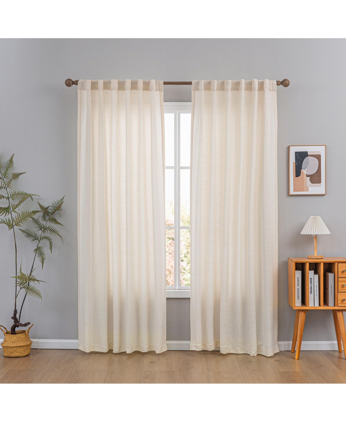 Click here for Awesome Home Faux Linen Texture Light Filtering Ba... prices