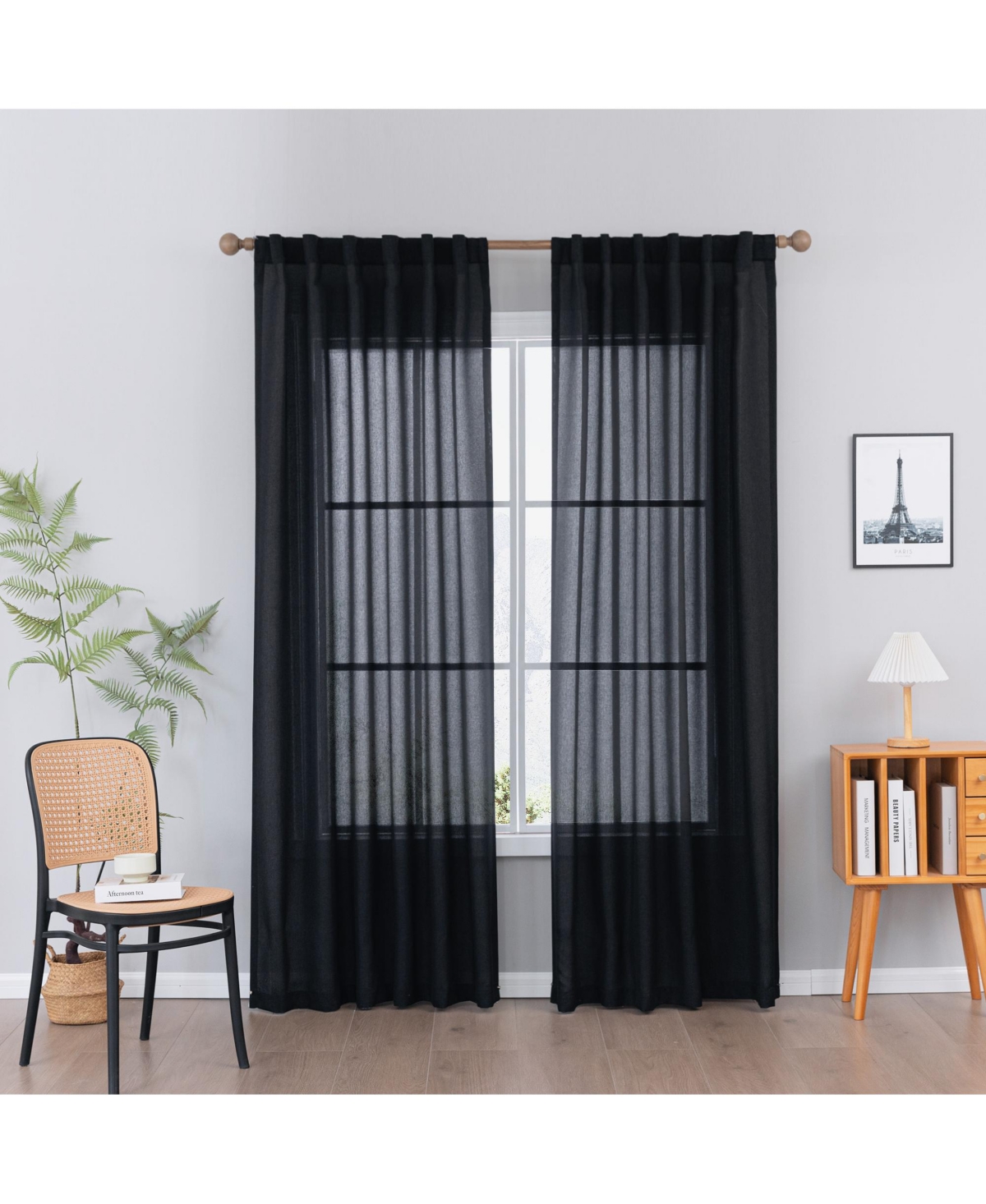 Click here for Awesome Home Faux Linen Texture Light Filtering Ba... prices