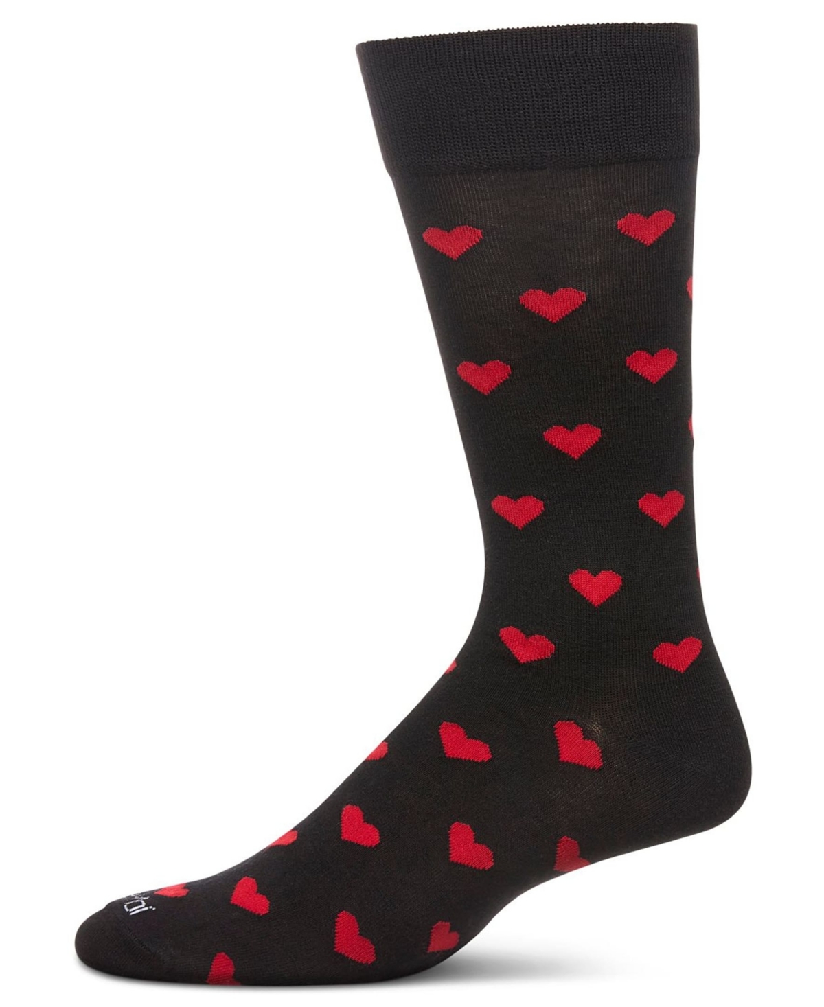 Click here for MeMoi Mens Hearts Crew Socks - Black prices