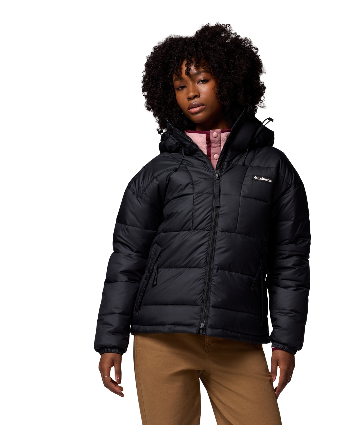 Click here for Columbia Womens Pike Lake Iii Hooded Jacket - Blac... prices