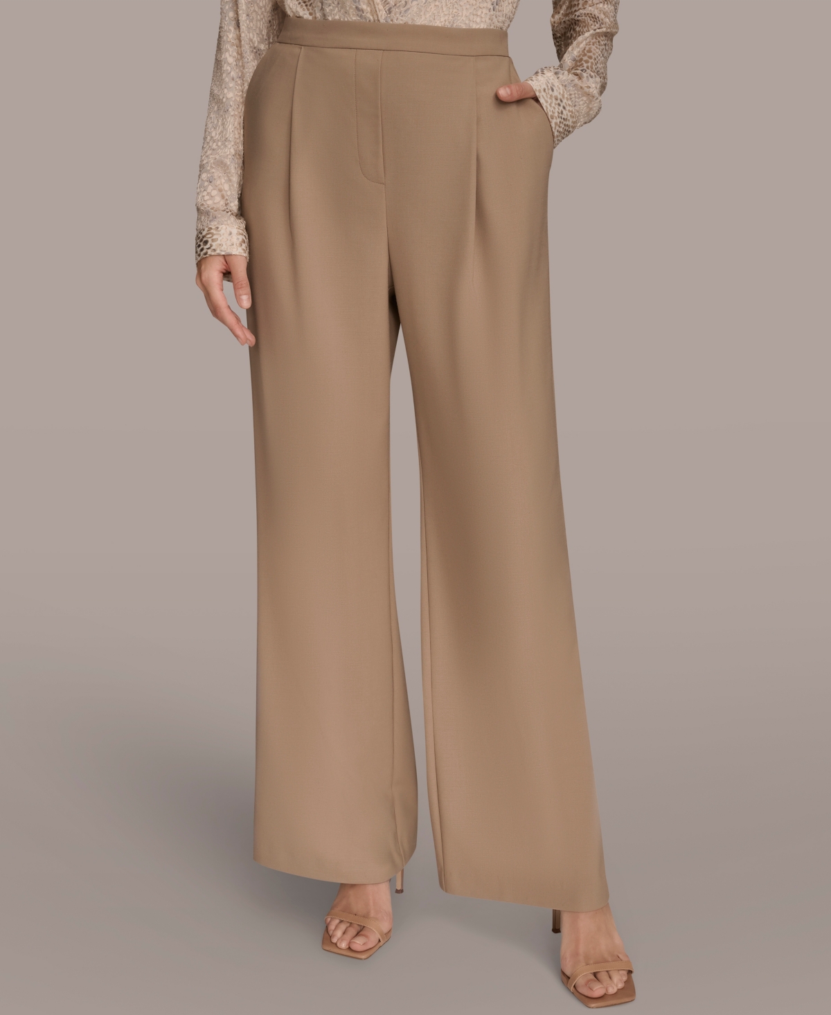 Click here for Donna Karan New York Womens Pleated Wide Leg Pull... prices